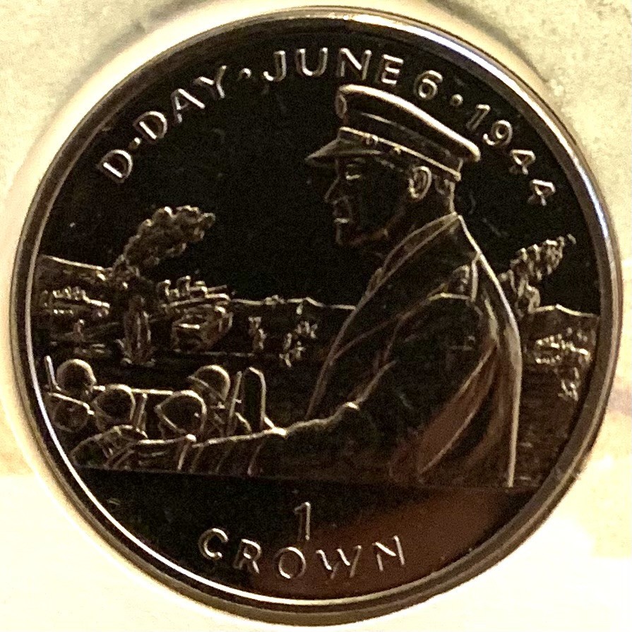 INSULA MAN 1 CROWN 1994,( 50TH ANNIVERSARY - D - DAY. GENERAL ...