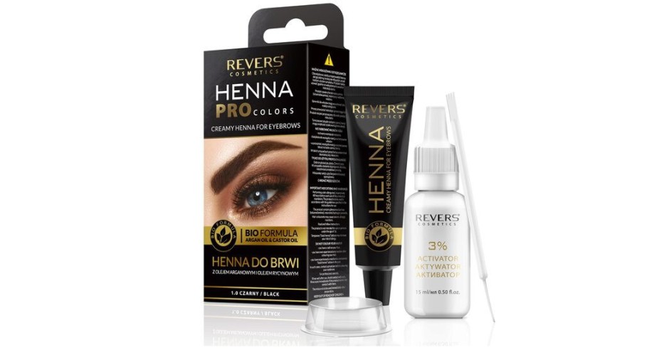 Vopsea de sprancene Henna Pro Colors, Revers, Negru, 1.0, 15ml | arhiva ...