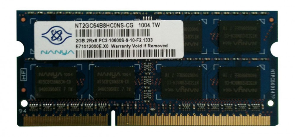 Memorie Ram Laptop Nanya 2GB DDR3 PC3-10600S 1333Mhz NT2GC64B8HC0NS | arhiva Okazii.ro