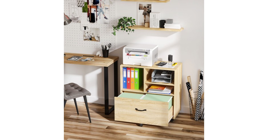 Vinsetto Mobilier Multifunctional pentru Birou din Lemn, Mobilier ...