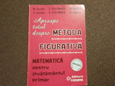 APROAPE TOTUL DESPRE METODA FIGURATIVA. MATEMATICA PENTRU INVATAMANTUL ...