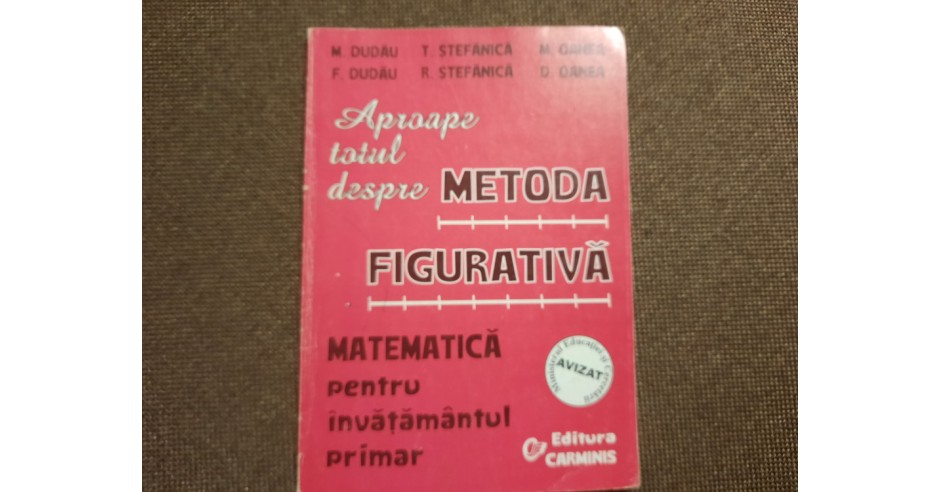 APROAPE TOTUL DESPRE METODA FIGURATIVA. MATEMATICA PENTRU INVATAMANTUL ... APROAPE TOTUL DESPRE METODA FIGURATIVA. MATEMATICA PENTRU INVATAMANTUL ...