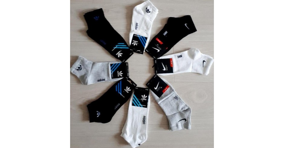 SOSETE ADULTI ADIDAS SI NIKE !MARIMI DE LA 35 LA 45! MINIM 10 PERECHI ...