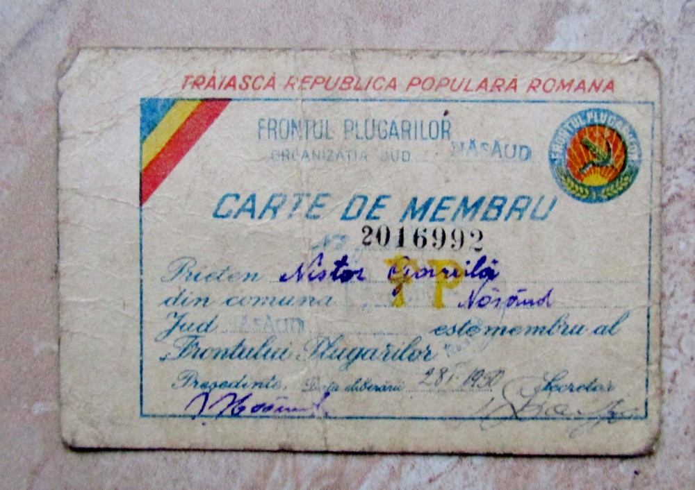 Frontul Plugarilor.Timbre fiscale de cotizatie rare.An 1950. | arhiva ...