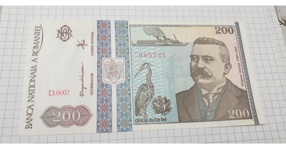 bancnota romania 200 lei 1992 | arhiva Okazii.ro