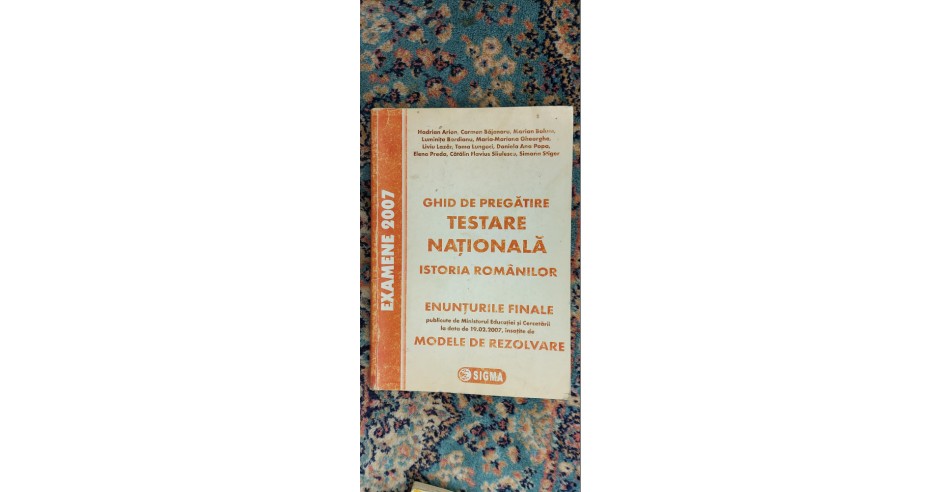 ISTORIA ROMANILOR GHID DE PREGATIRE TESTARE NATIONALA ENUNTURI ...