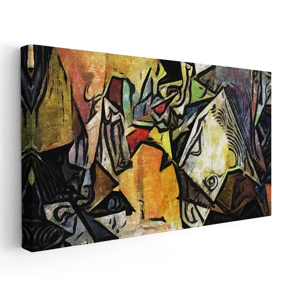 Tablou pictura forme geometrice stil cubism 2119 Poster imprimat pe ...