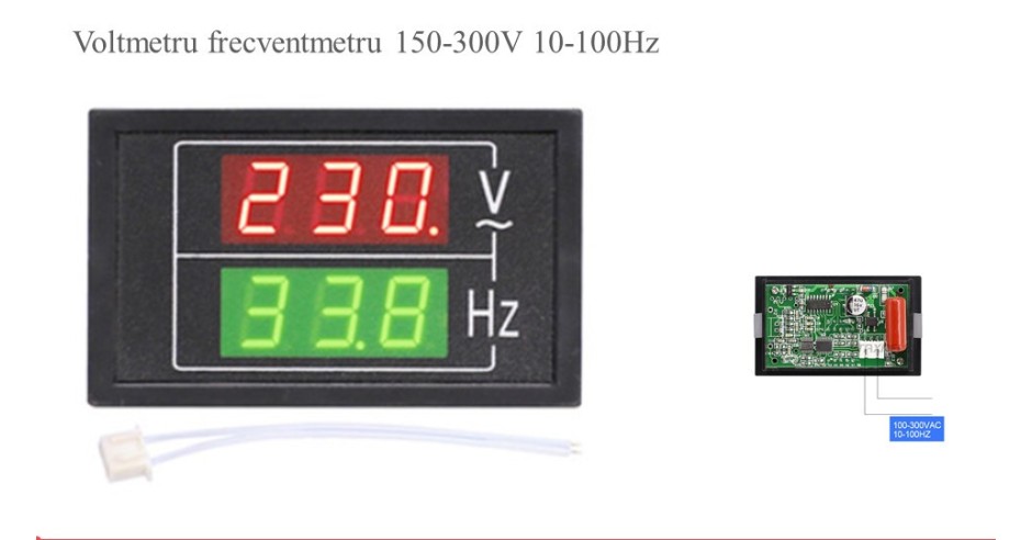 Voltmetru frecventmetru 150 - 300V 10 - 100Hz | arhiva Okazii.ro