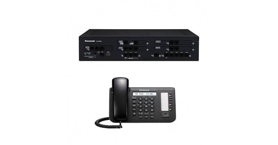 Pachet Centrala telefonica hibrid KX-NS500NE + Telefon digital KX-DT521 ...