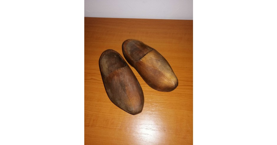 Papuci de lemn olandezi vintage saboti de lemn Olanda 13.5 cm/21/22 ...