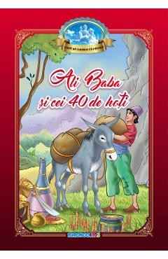Ali Baba si cei 40 de hoti. Carte de colorat cu povesti | Okazii.ro