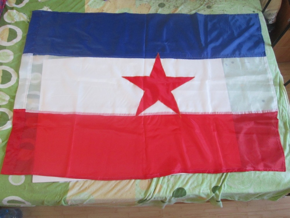 Steag Republica Socialista Federativa Iugoslavia anii 80,dimensiuni=124 ...