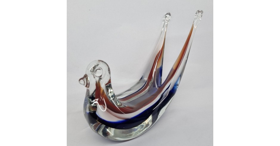 Bibelou randunica (RAR) cristal romaneasc vechi-Epoca de aur, perioada ...