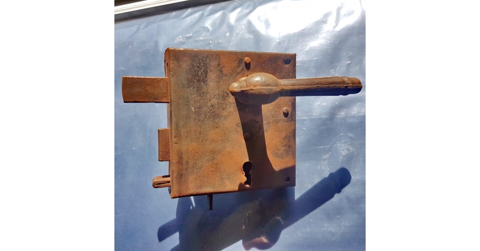 9227- Broasca poarta veche metal. Marimi cadrul 11.5/10.5 cm. | Okazii.ro