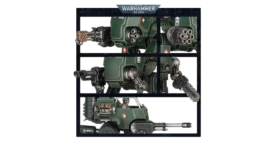 Miniatura Wh40k, GW, Astra Militarum Scout Sentinel | arhiva Okazii.ro