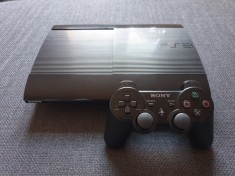 PS3 Super Slim modat HEN 320 GB + 55 jocuri pe HDD (FIFA 19, GTA V ...