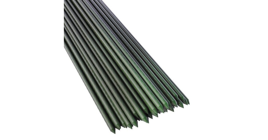 Set 25 araci/suport pentru rosii, castraveti, fasole, metal + PVC ...