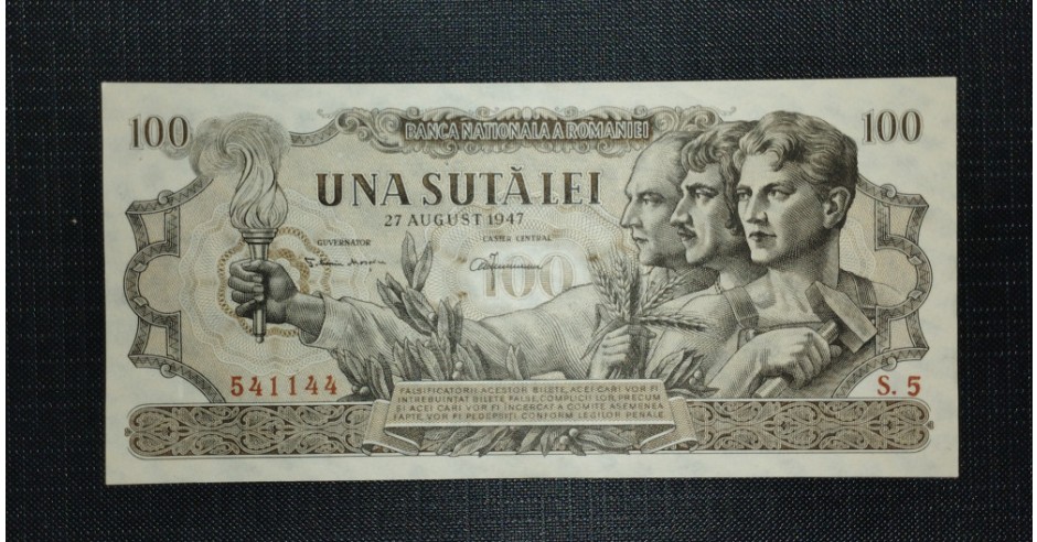 Romania 100 lei 1947 UNC | arhiva Okazii.ro