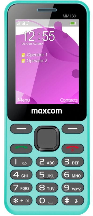 Telefon mobil cu butoane MaxCom MM139 Blue, Dual SIM, albastru | arhiva ...