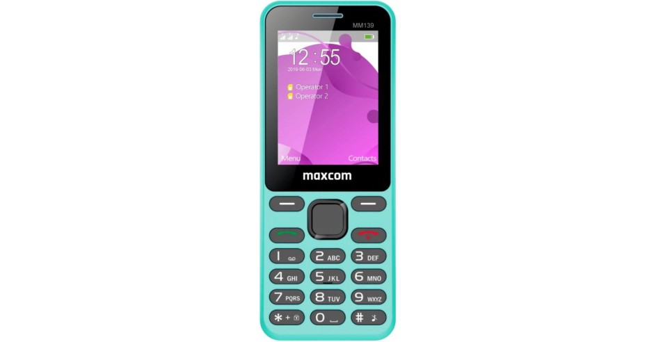 Telefon mobil cu butoane MaxCom MM139 Blue, Dual SIM, albastru | arhiva ...