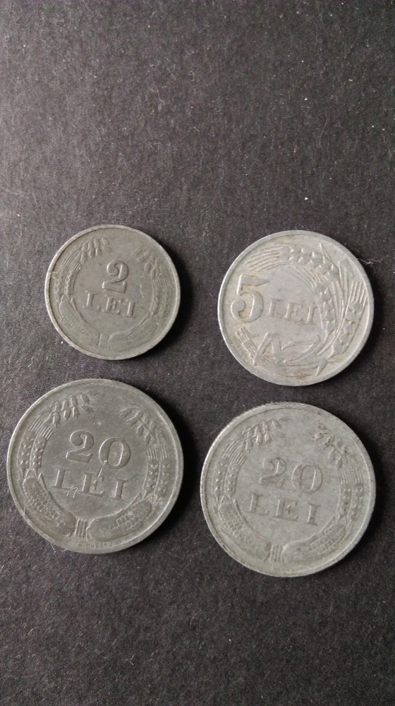 LOT DE MONEDE 2 LEI 1941,5 LEI 1942 ,20 LEI 1942 ,20 LEI 1943. | arhiva ...