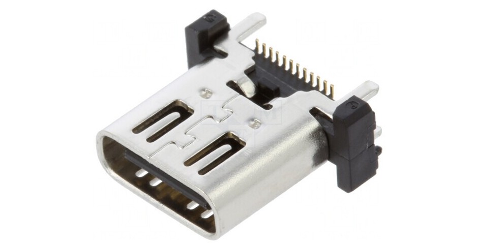 Soclu USB C pentru PCB SMT PIN 24 Verticale USB 3.1 5A | arhiva Okazii.ro