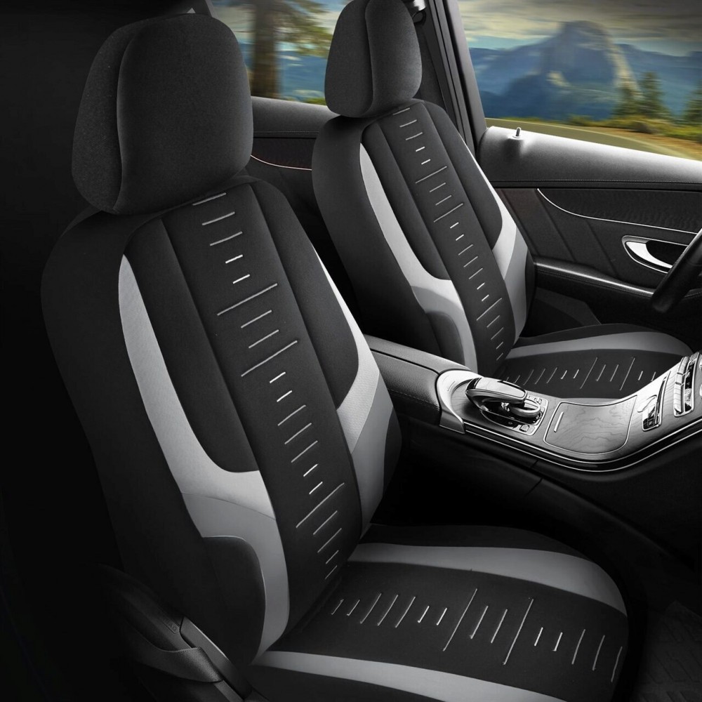 Set Huse Scaune Auto pentru Hyundai i30 - Panda Kiev, negru - gri, 11 ...