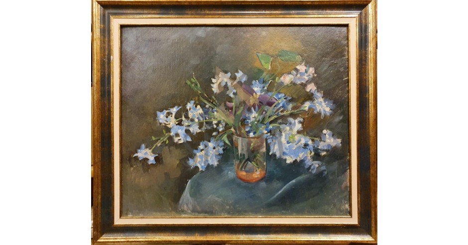 TABLOU, RICHARD MAYOL " NATURA STATICA CU FLORI ", U/C, 1937 | arhiva ...