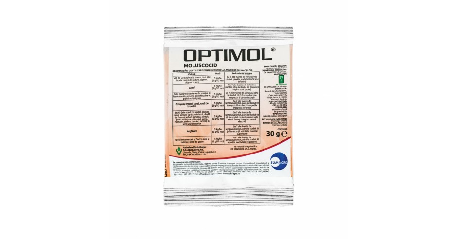 Moluscocid OPTIMOL impotriva melcilor - 30 g, Sumi Agro | arhiva Okazii.ro