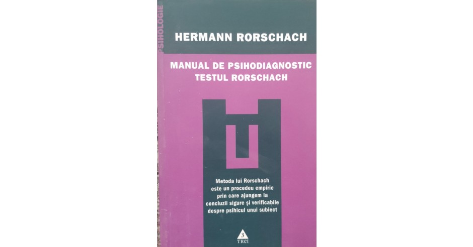 Manual De Psihodiagnostic Testul Rorschach - Hermann Rorschach ,558401 ...