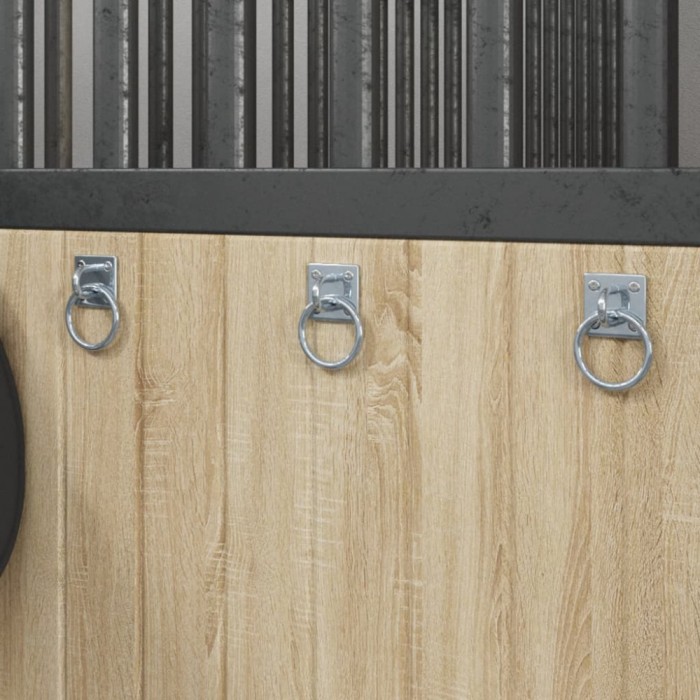 VidaXL Inele de prindere cu plăci, 3 buc., argintiu, oțel | Okazii.ro