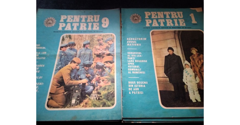 LOT 7 REVISTE PENTRU PATRIE NR 1 2 3 8 9 10 12 1985 | arhiva Okazii.ro