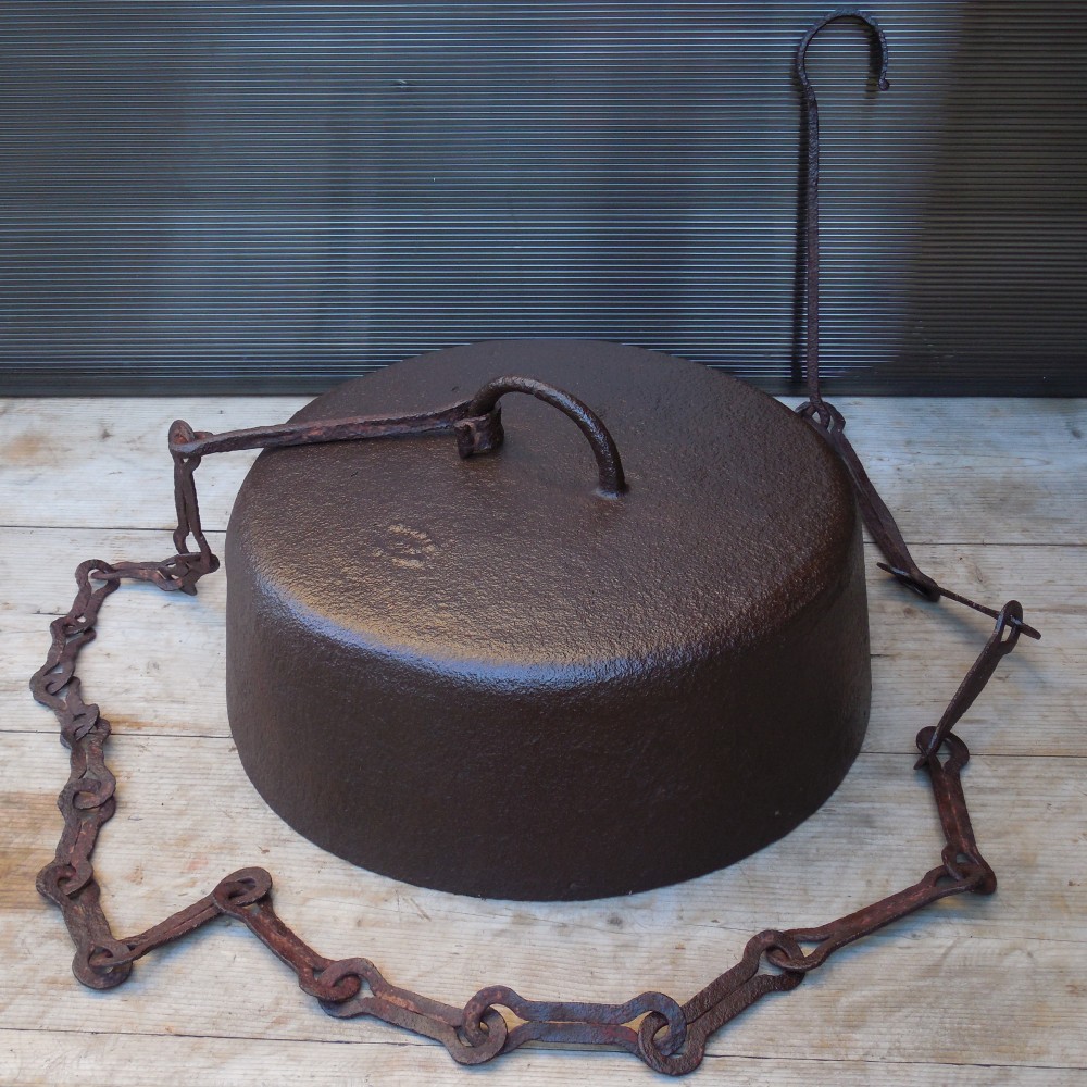 TEST MARE SI VECHI DIN FONTA MASIVA PENTRU COPT PAINEA + LANT DE FIER ...