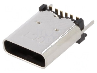 Conector USB C Soclu SMT PIN 6 Verticale pentru Montaj pe Placă ...