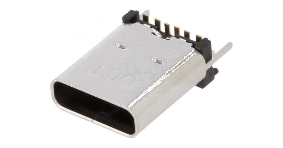 Conector USB C Soclu SMT PIN 6 Verticale pentru Montaj pe Placă ...