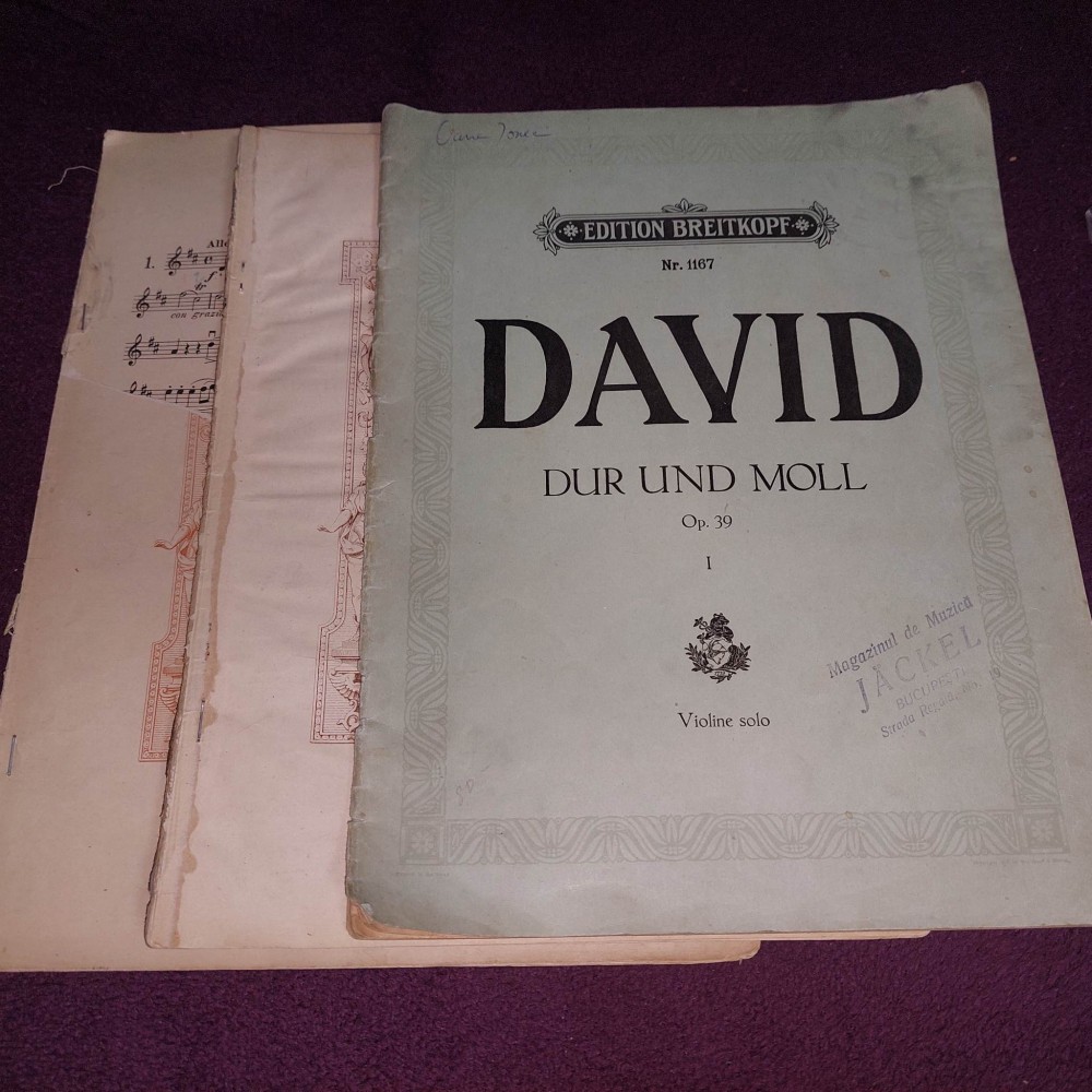 3 brosuri vechi format mare cu PARTITURI MUZICALE RARE de Colectie ...