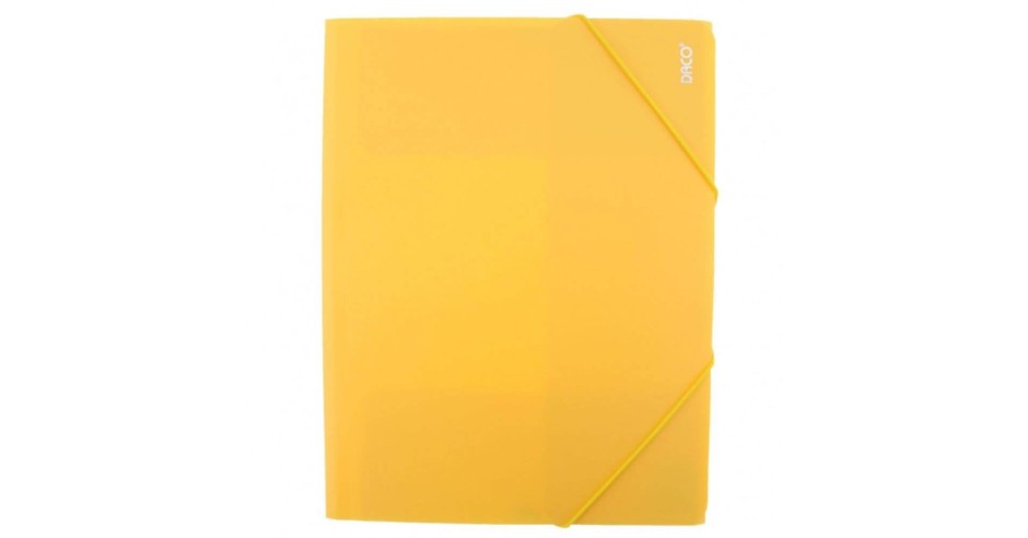 Mapa Plastic cu Elastic A4 DACO, 500 MIC, Galbena, Mape din Plastic ...