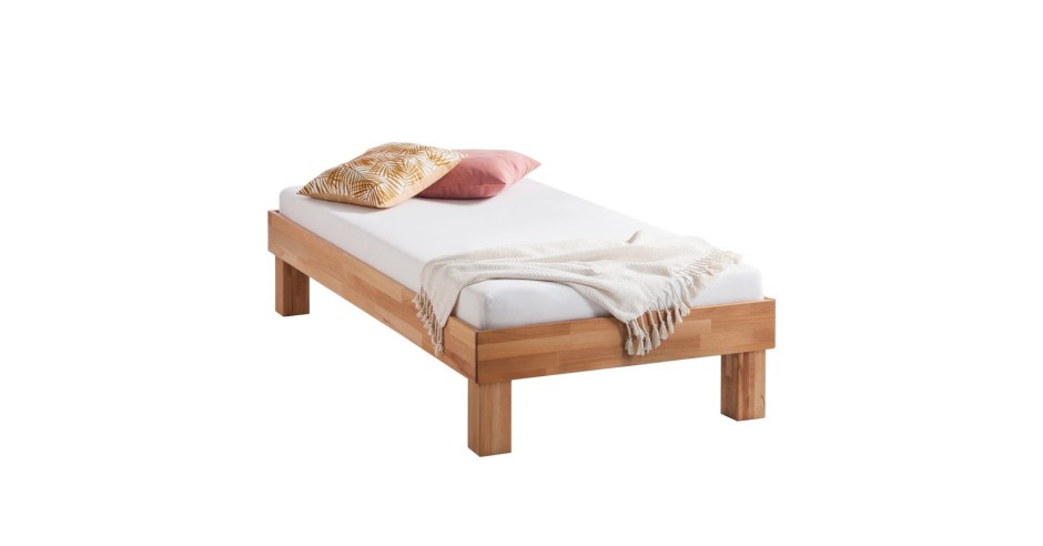 Pat AresWOOD fara tablie 90 x200, lemn masiv de stejar | arhiva Okazii.ro