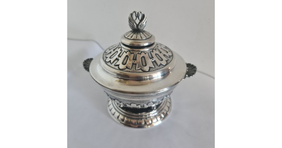 VAS DE ARGINT CU CAPAC PT. DIVERSE, BOMBONIERA - 585g - ITALIA - sec.20 ...