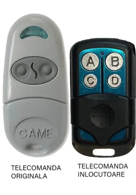Telecomanda poarta garaj 2 butoane cod fix frecventa 433.92MHz Came Top ...