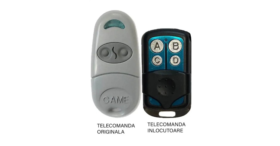 Telecomanda poarta garaj 2 butoane cod fix frecventa 433.92MHz Came Top ...