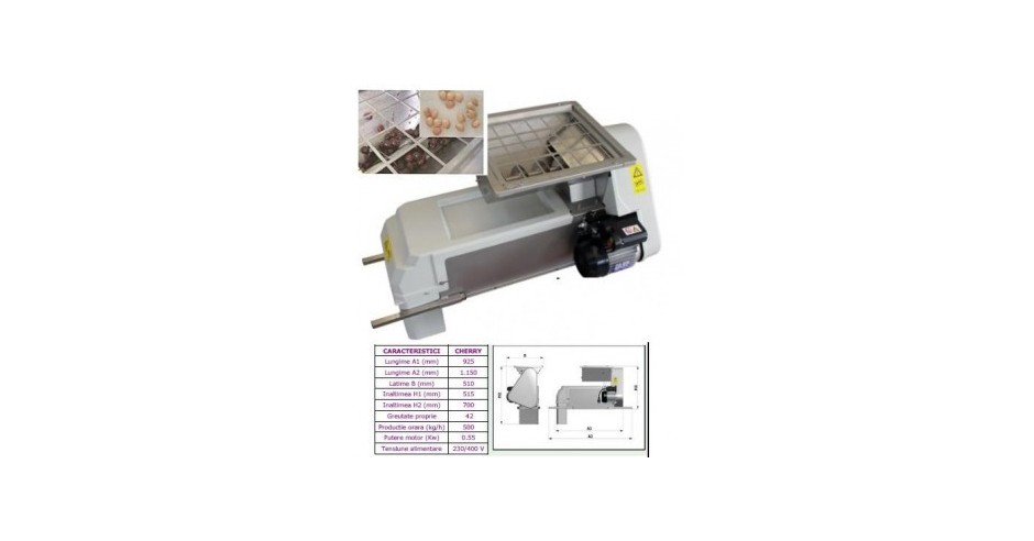 Zdrobitor fructe samburoase cu separare, inox, Cherry | arhiva Okazii.ro