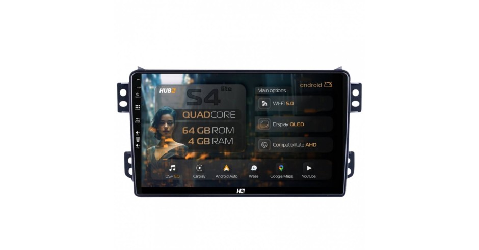 Navigatie Opel Agila (2007-2014) 4GB RAM Android 13 Quadcore DSP GPS Wi ...