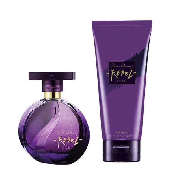 Set 2 buc Avon Rebel: Lotiune de corp Far Away Rebel 150 ml, Apa de ...
