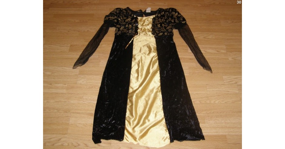 costum carnaval serbare rochie medievala contesa pentru copii de 10-11 ...