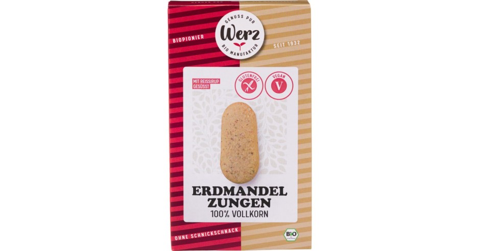 Biscuiti din faina integrala de orez si nuci tigru, fara gluten, 155 g ...