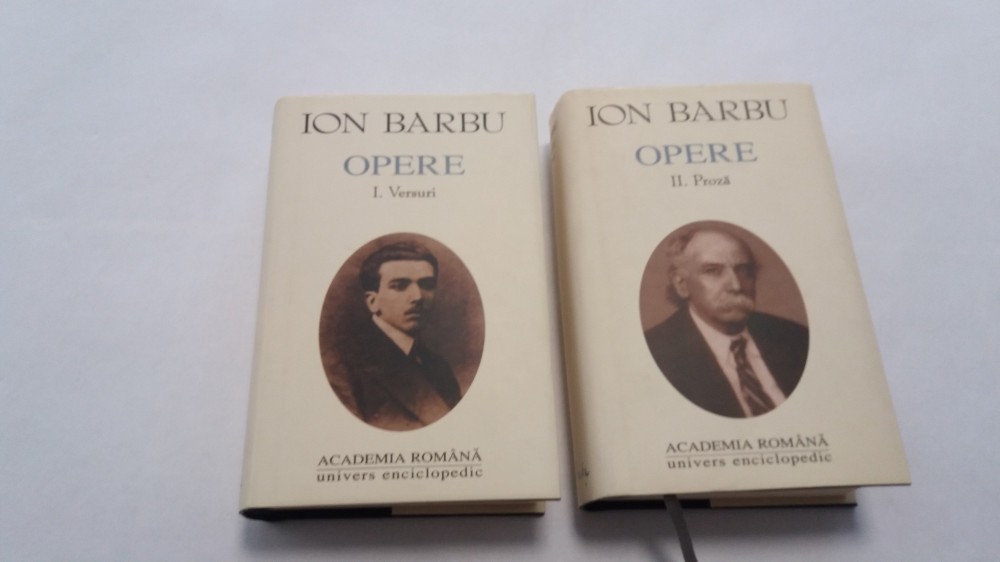 Ion Barbu - Opere (2 vol., ed. de lux Academia Romana)--RF10/1 | arhiva ...