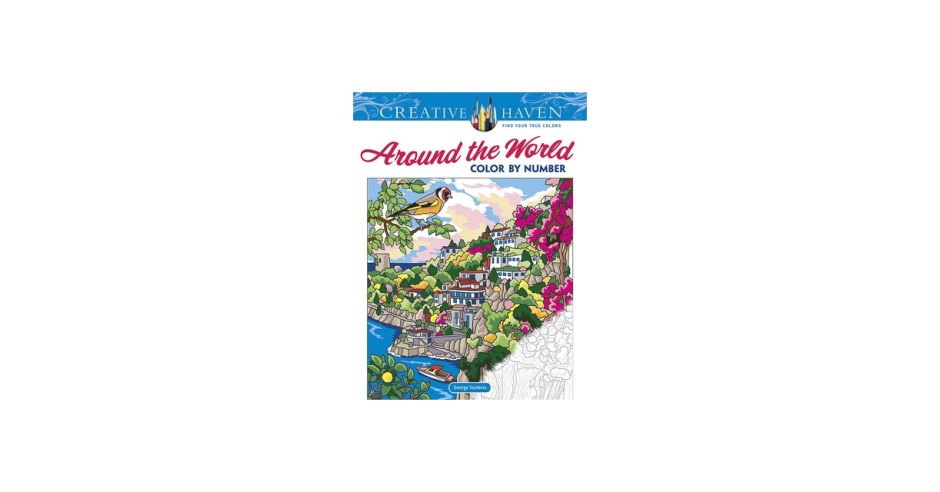 Creative Haven Around the World Color by Number Coloring Book | Okazii.ro