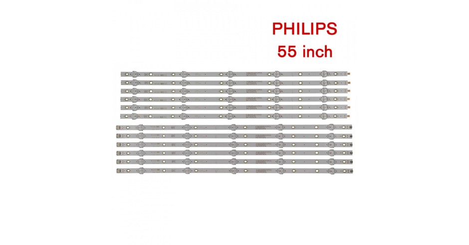 Barete led Philips 55" 55PUS7503, 55PUS6162, LB55073 V1_02, 12 barete x ...