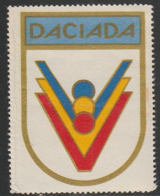 1978 Romania - Vigneta prima editie DACIADA, vinieta sportiva in ...